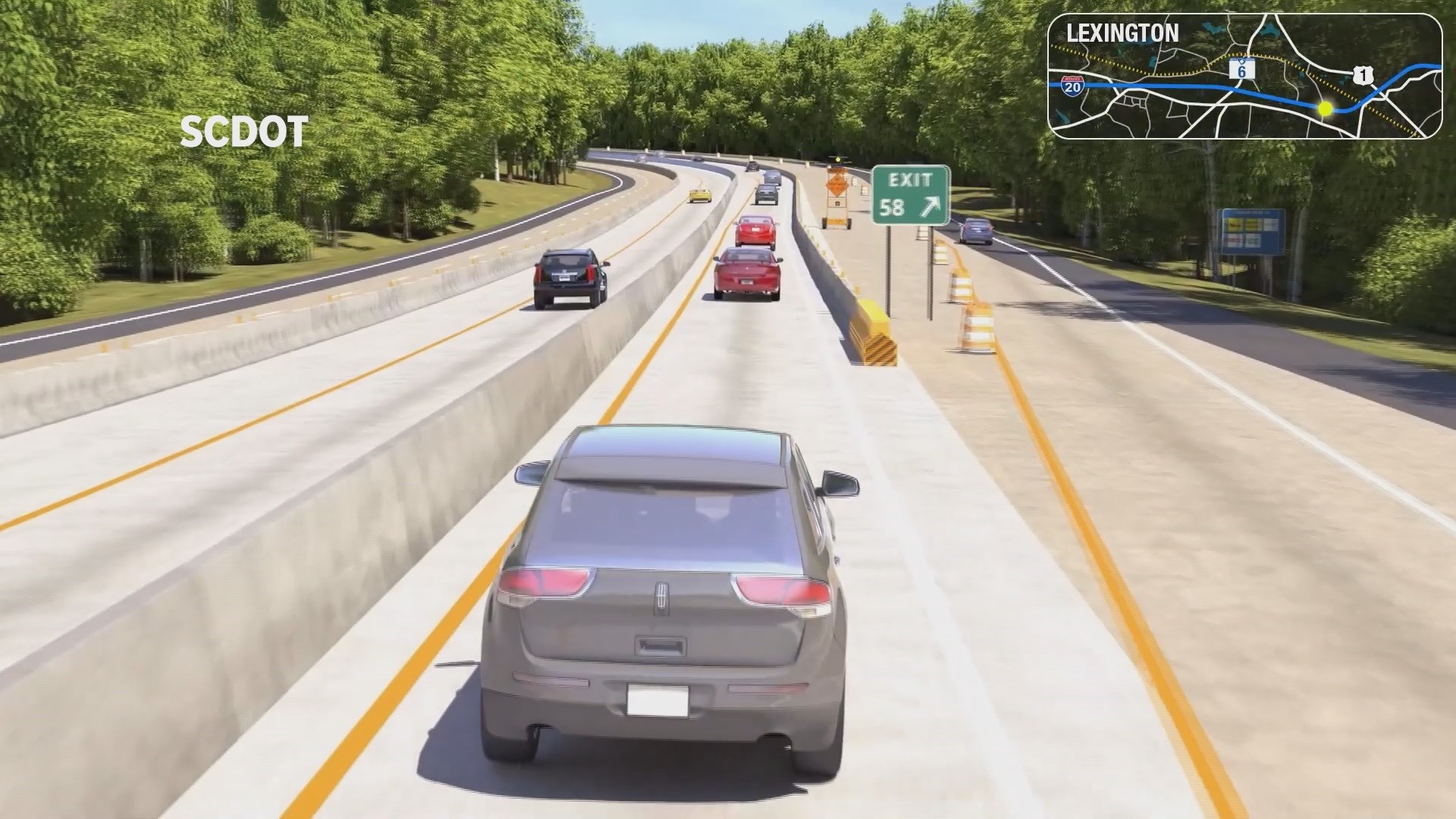 I-20 Sunday traffic shift signals start of next widening phase | wltx.com