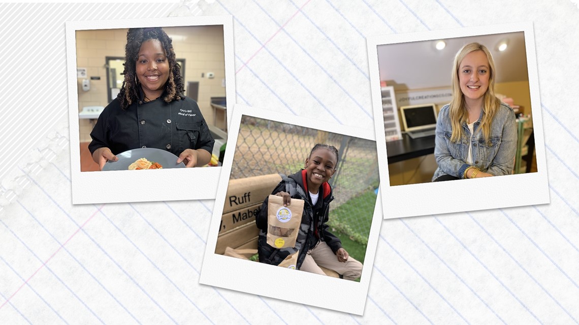 Young entrepreneurs: Braylin King, Tyra Jefferson, Ava Beyer | wltx.com