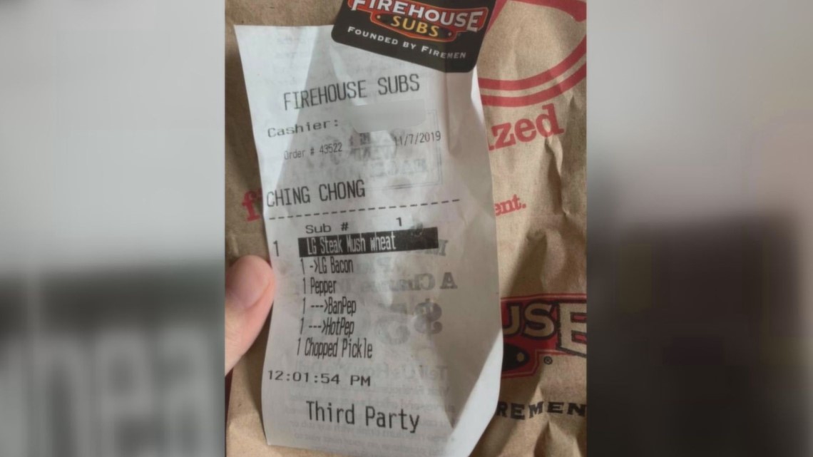Firehouse Subs employee fired after racist receipt | wltx.com