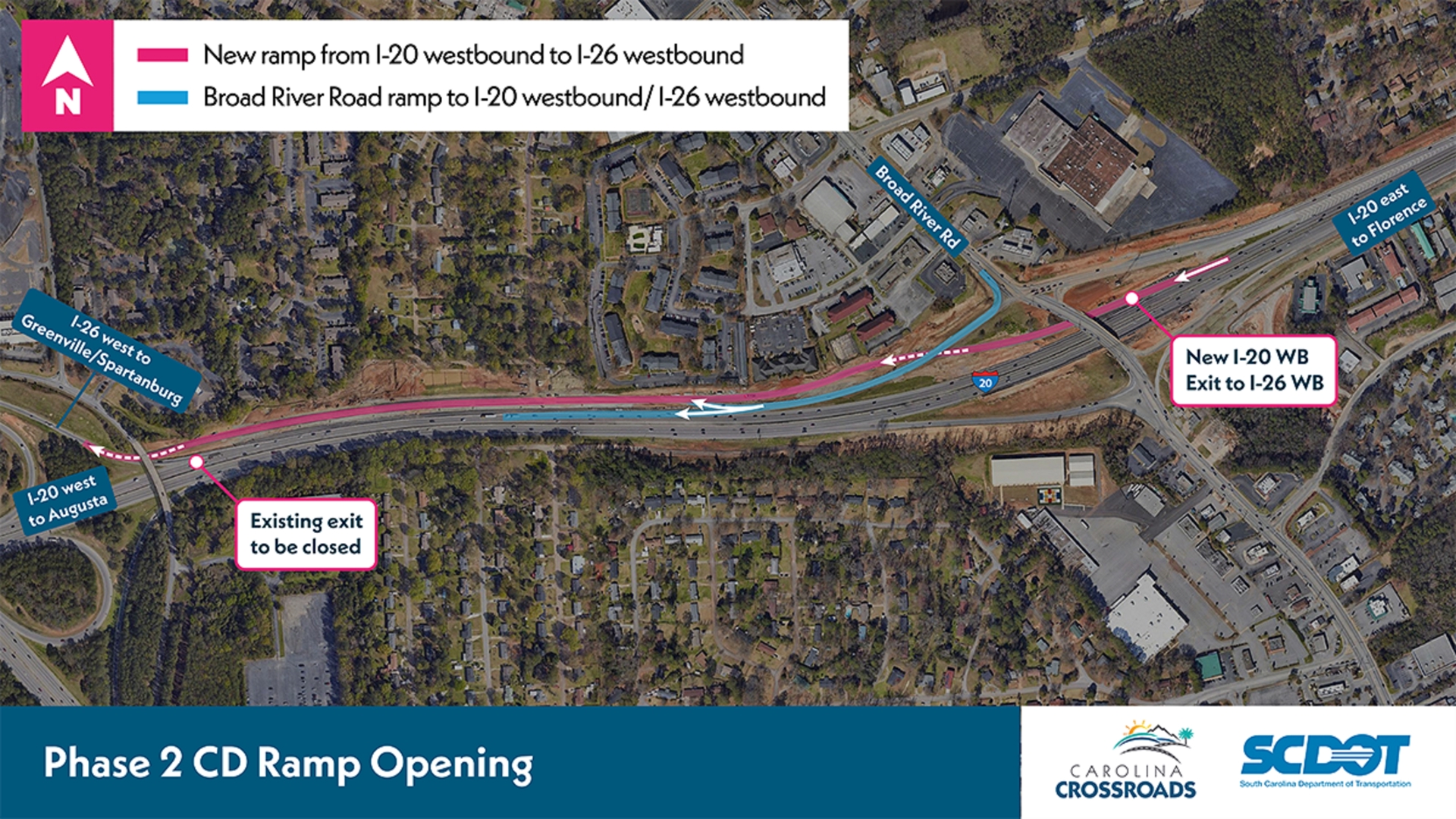 SCDOT to open new ramp, close old one on I-20 West near Broad River ...
