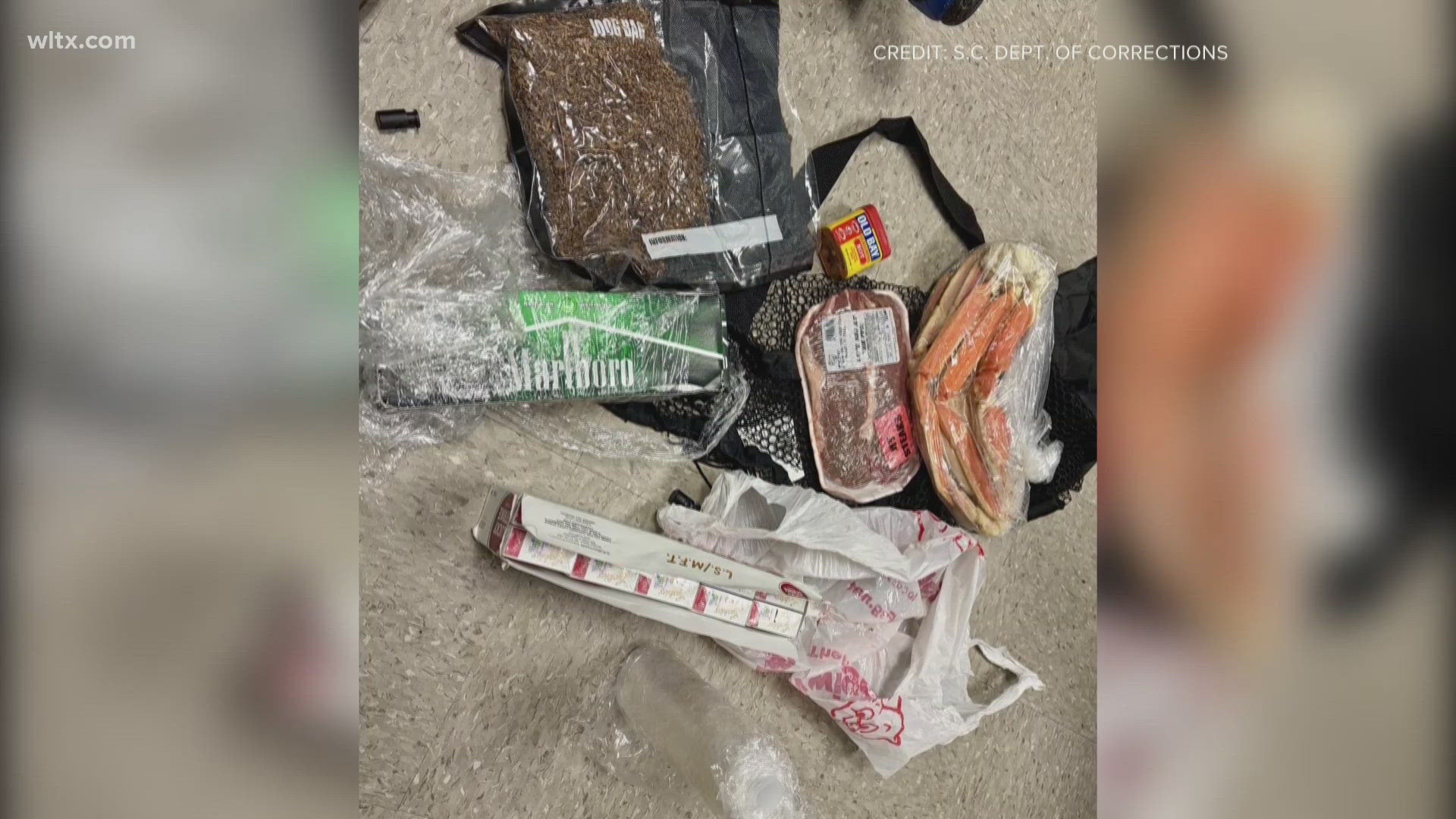Drone drops crab legs, steak and Old Bay inside South Carolina prison ...