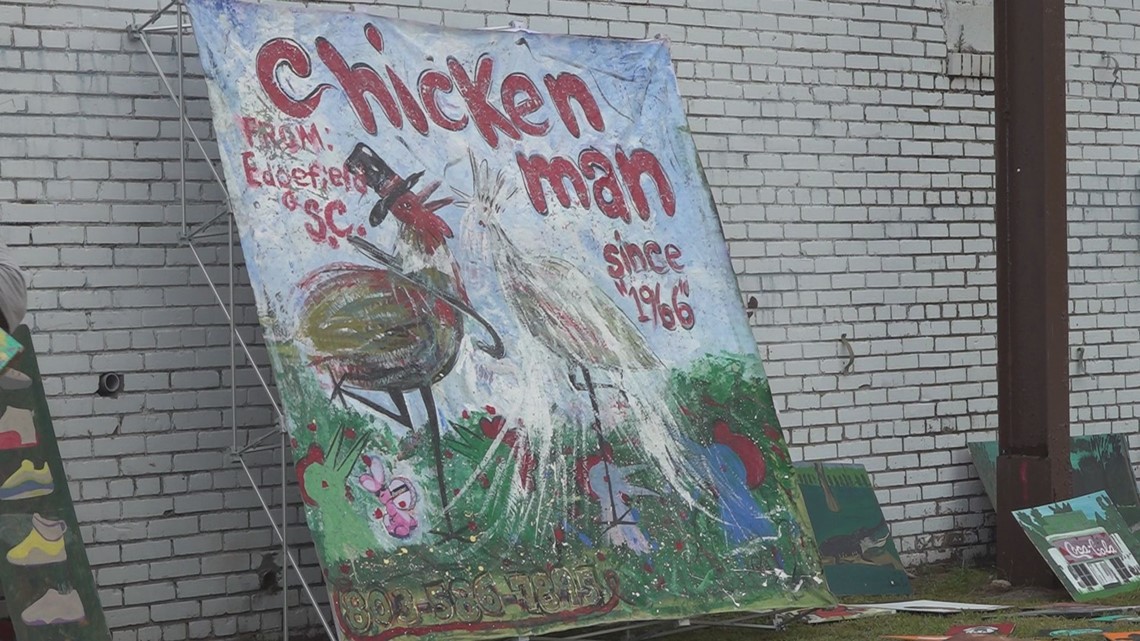 Columbia 'Chicken Man' artist Ernest Lee showcases new work | wltx.com