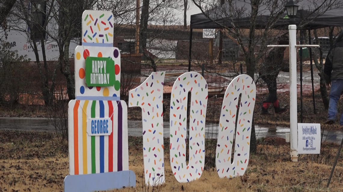 Surprise drive thru parade for war veteran's 100th birthday | wltx.com