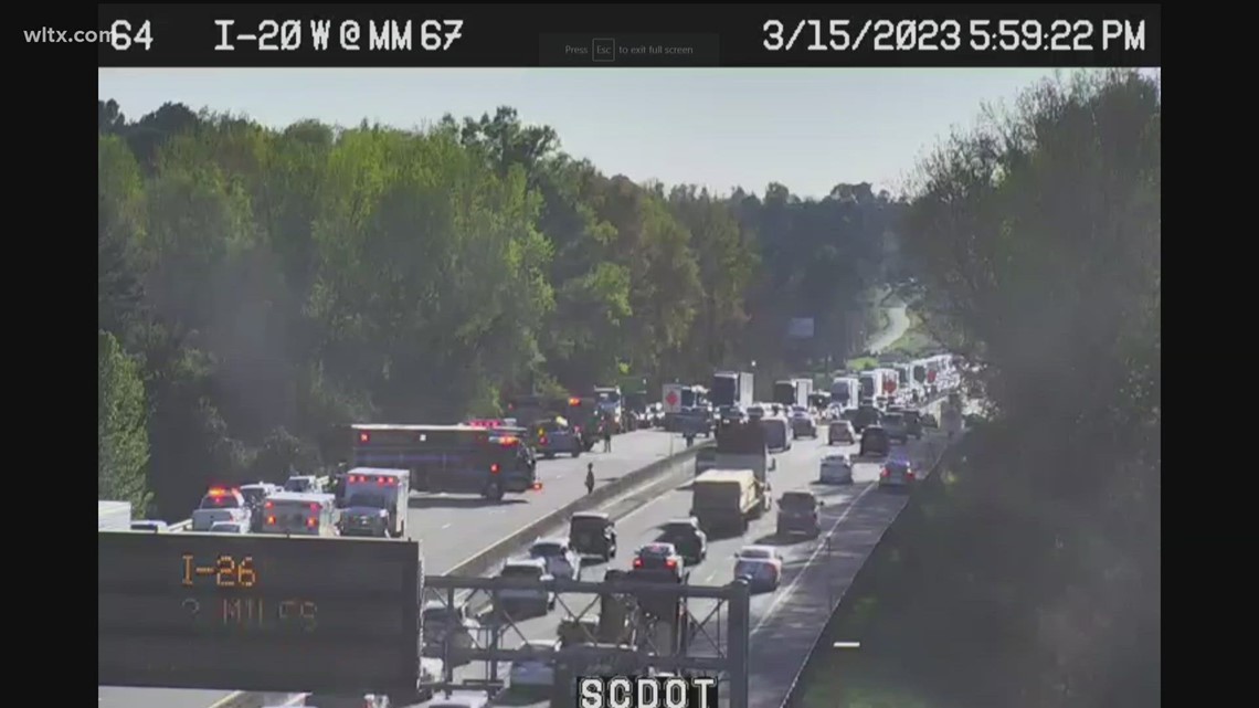 I-20 westbound blocked after accident | wltx.com