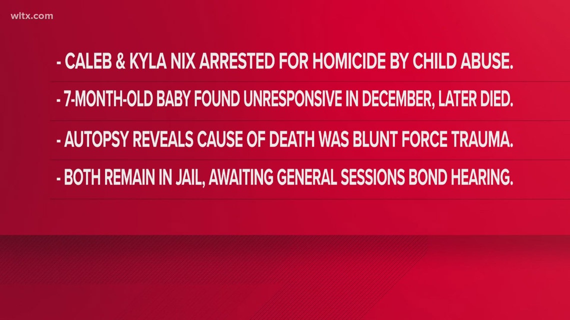 Infant's death ruled a homicide, parents in custody | wltx.com