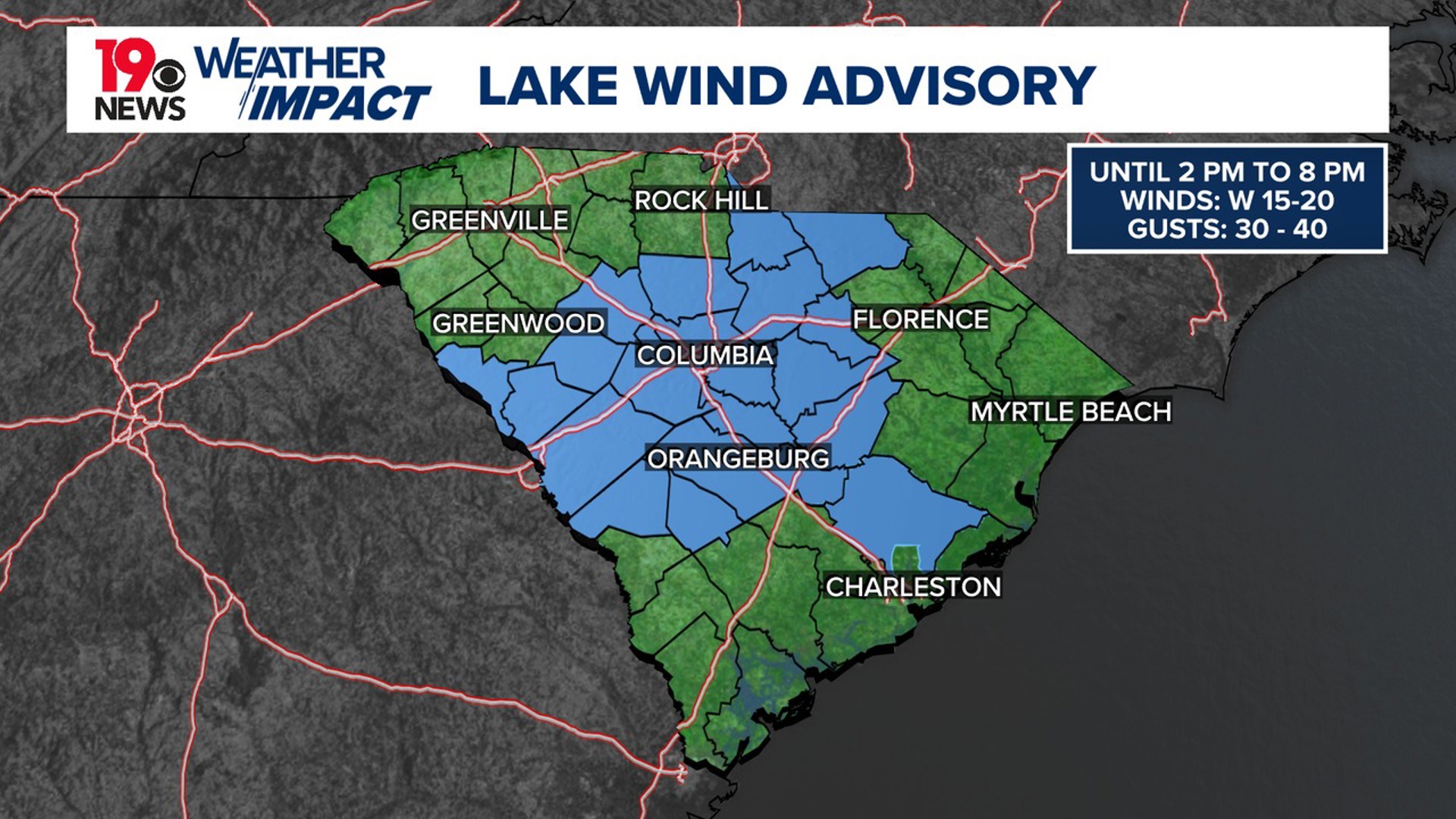 Windy, warm Thursday South Carolina weather | wltx.com