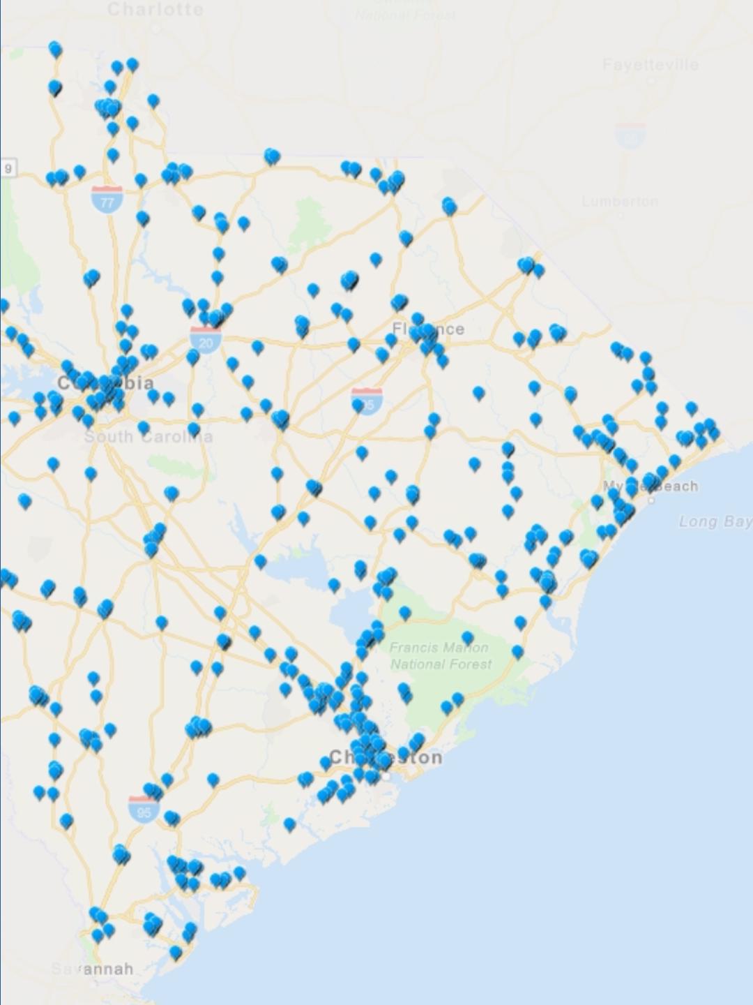 Here's a food access map during SNAP uncertainty | wltx.com