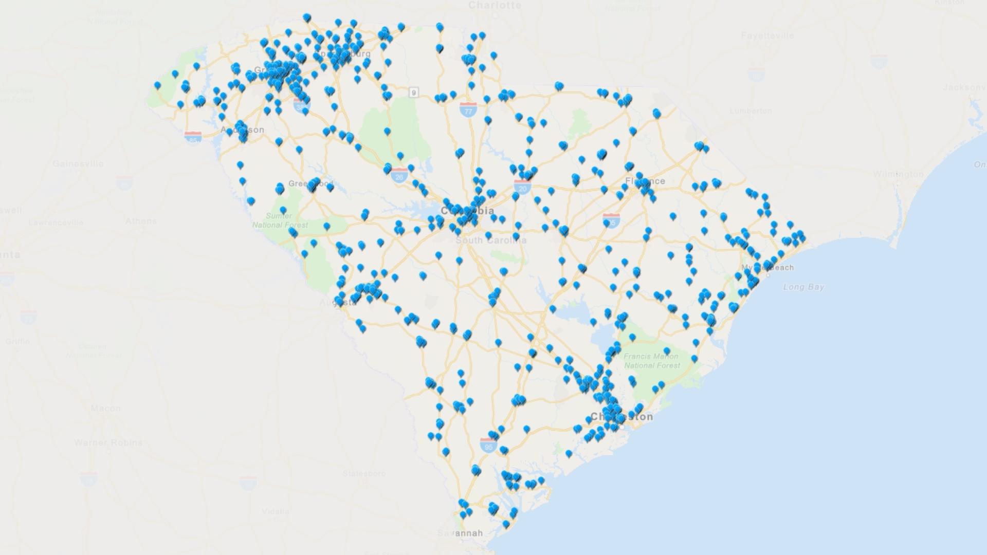Here's a food access map during SNAP uncertainty | wltx.com