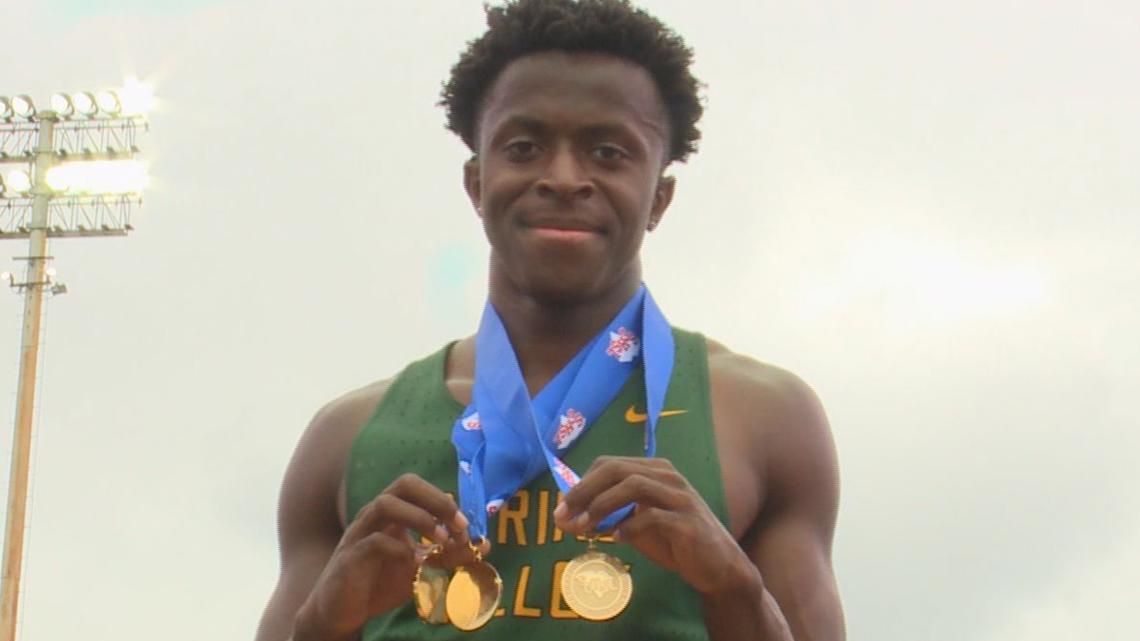 Spring Valley sprinter Nigel Ancrum dominates SC championships | wltx.com