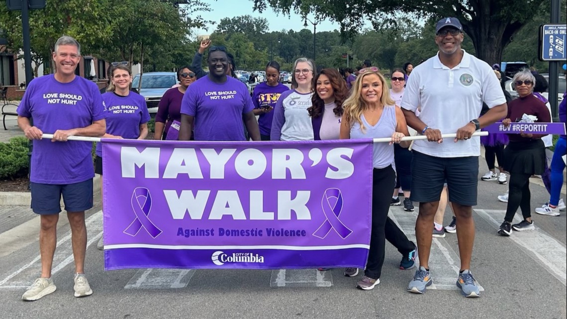 Mayor's Walk Against Domestic Violence in Columbia | wltx.com