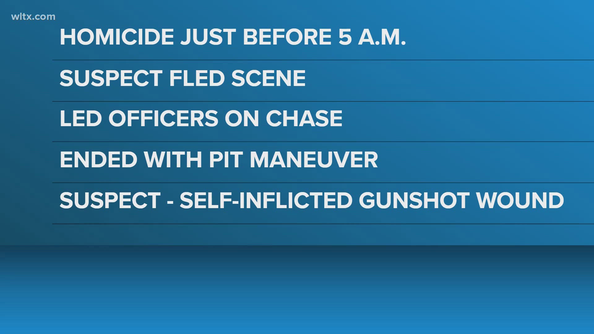 Suspect in Cayce homicide hospitalized after Lexington County chase and ...