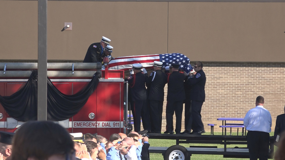 Firefighters Chad Satcher and Landon Cale Bodie laid to rest | wltx.com