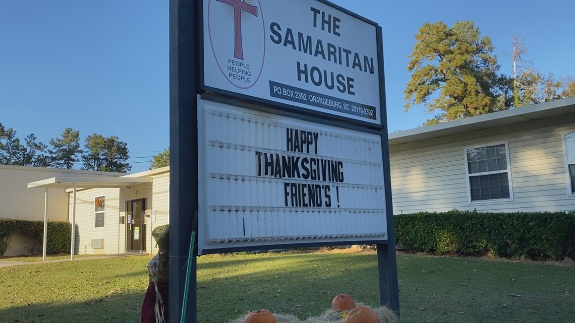 Samaritan House Thanksgiving meals for homeless in Orangeburg | wltx.com