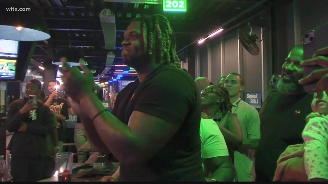 Zacch Pickens has a life changing experience on draft night | wltx.com
