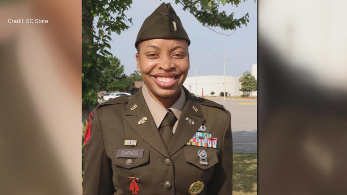 Simone Barnes headed to Ft. Bragg after graduating from SC State | wltx.com