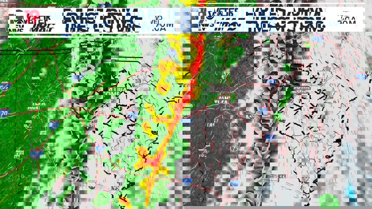 Storms forecast for South Carolina: Severe weather possible Wednesday ...