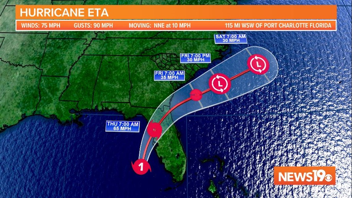 Hurricane Eta pushes towards the west Florida coast | wltx.com