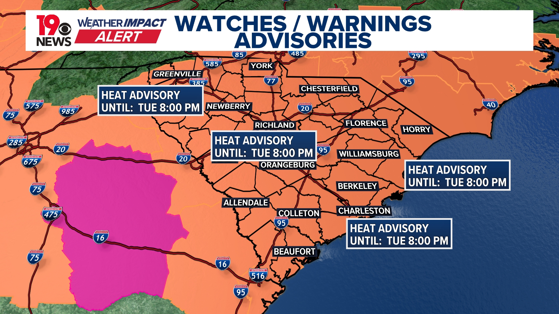South Carolina faces heat advisories this week | wltx.com