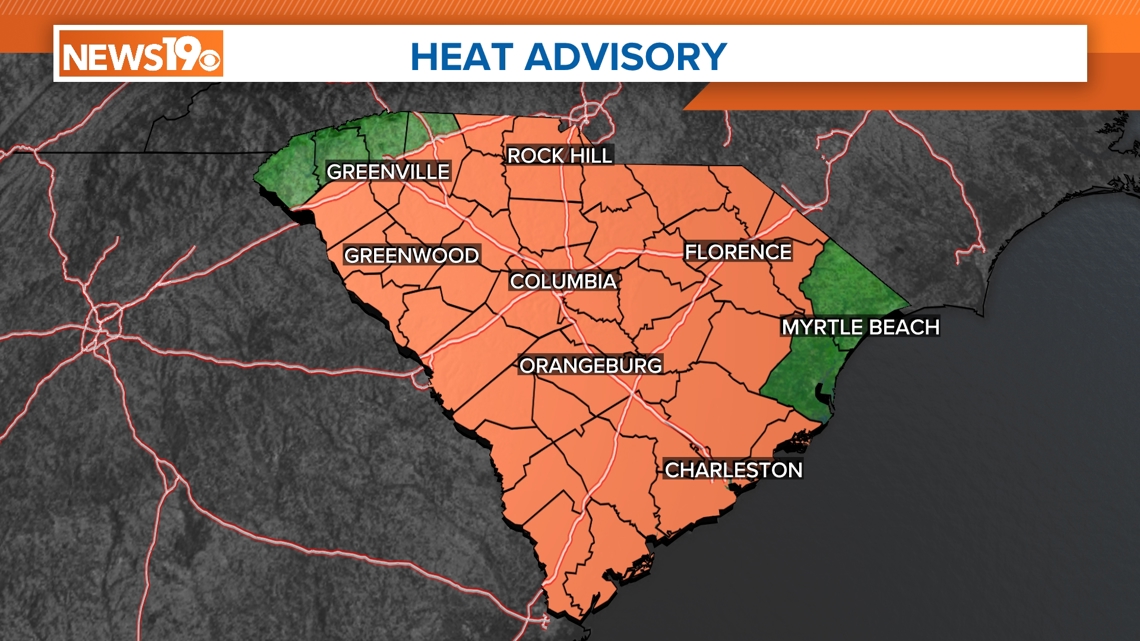 South Carolina heat forecast for July 9 2024 | wltx.com