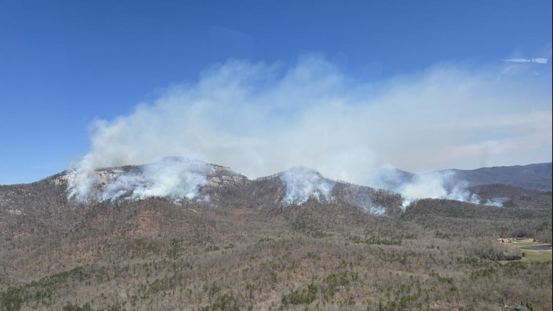 Table Rock State Park wildfire grows to 300 acres with 0% containment | wltx.com