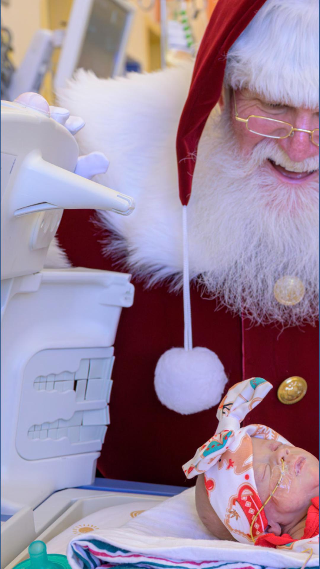 Santa and Mrs. Claus bring holiday cheer to NICU babies at Prisma ...