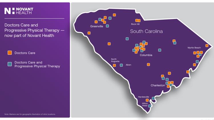 Doctors Care in South Carolina transitioning to Novant Health | wltx.com