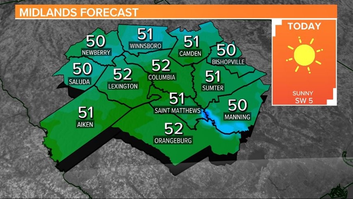 Sunny, Warmer Today | wltx.com