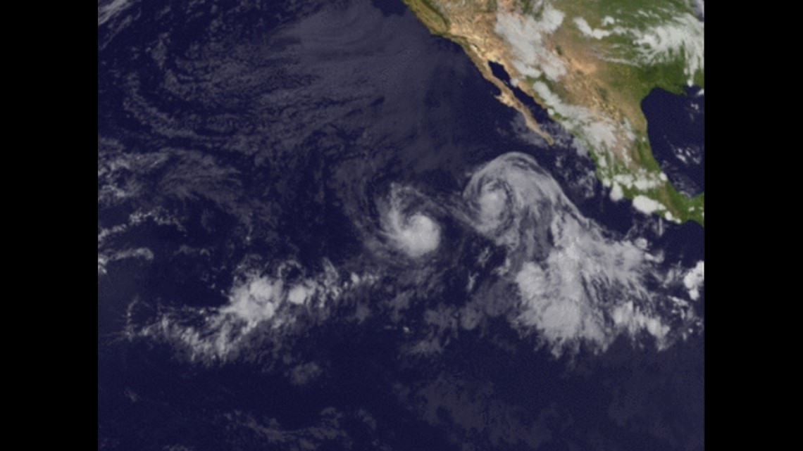 Tropical storms and the rare Fujiwhara Effect | wltx.com