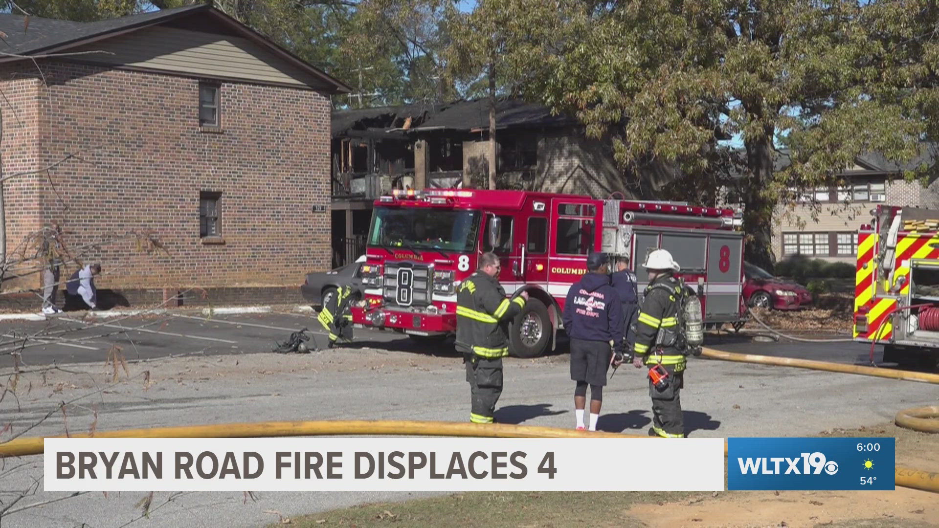 Bryon Road apartment fire displace four | wltx.com