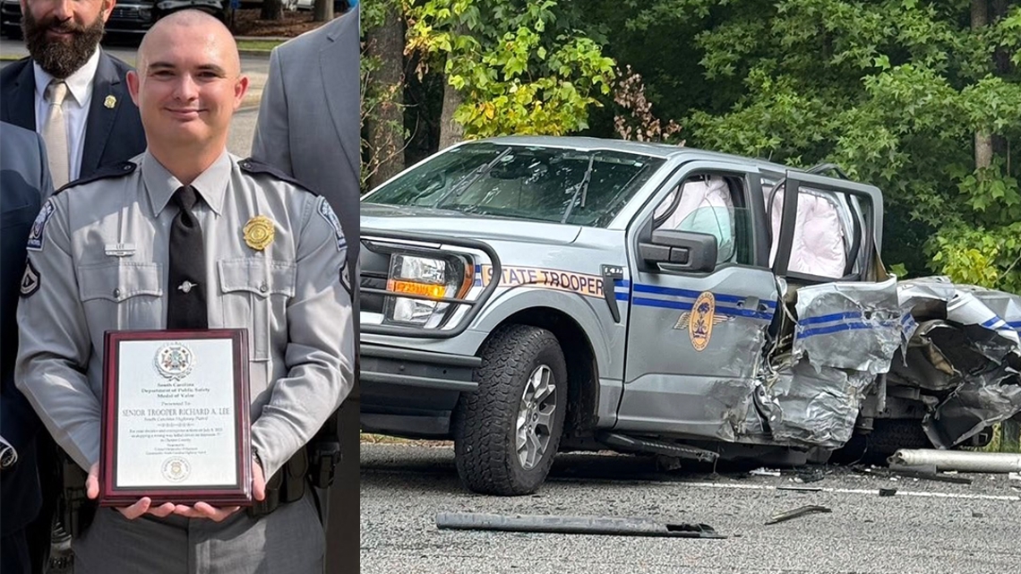 South Carolina trooper R.A. Lee honored for stopping I-77 wrong-way ...