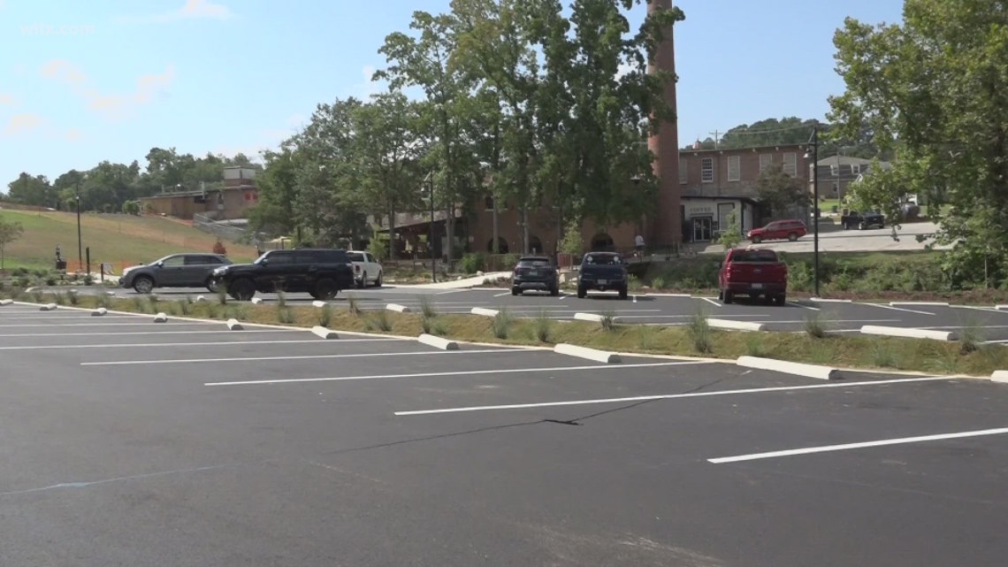 New paved parking lot open near Old Mill pond | wltx.com