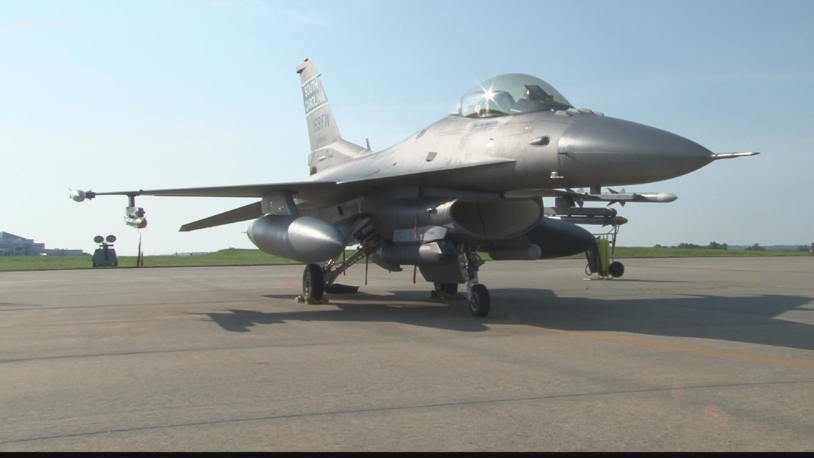 Fighter jets temporarily calling Columbia Airport home away from home ...