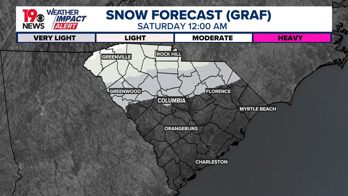 A winter storm watch is in effect for the northern parts of South ...