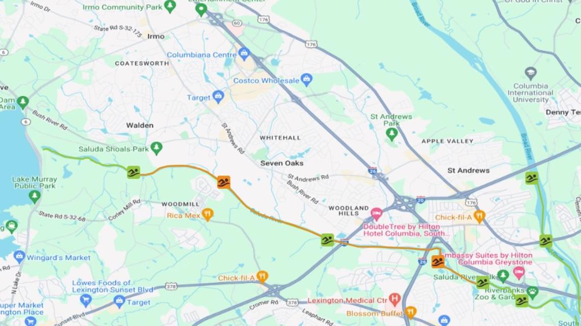 Saluda River swim advisory on June 6, 2024 due to bacteria levels ...