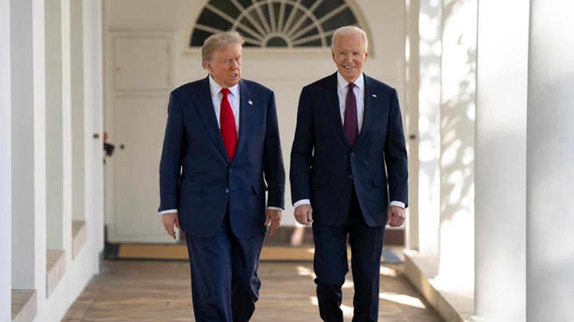 Biden tells Trump 'welcome back' during Oval Office meeting | wltx.com