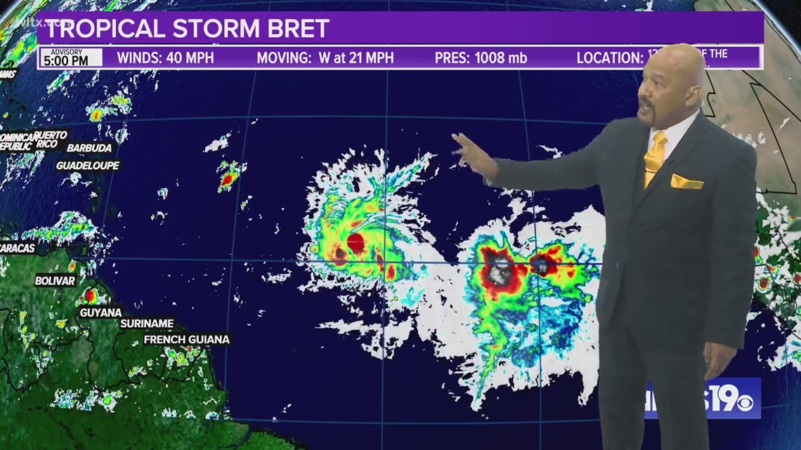 Tropical Storm Bret forms: Latest track, outlook, models | wltx.com