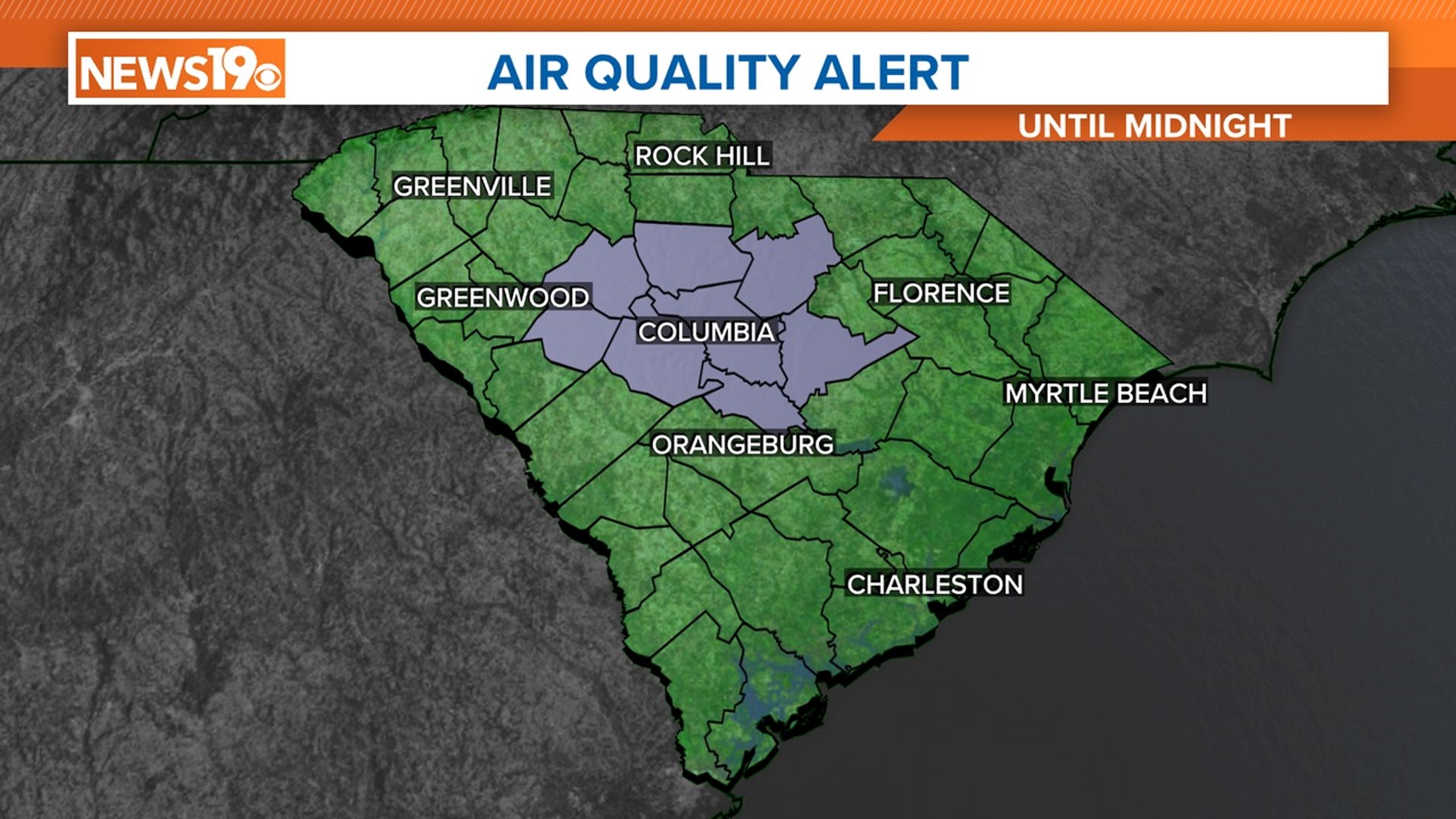 Air quality alert in effect for parts of South Carolina | wltx.com