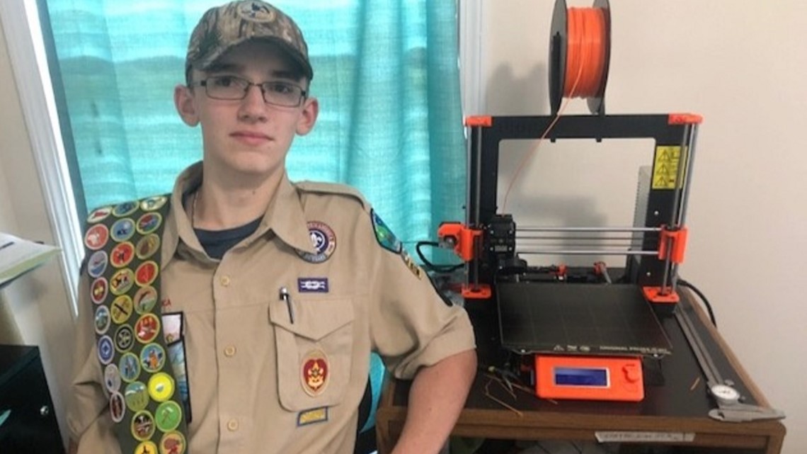 Boy Scout 3D prints PPE for local hospitals | wltx.com