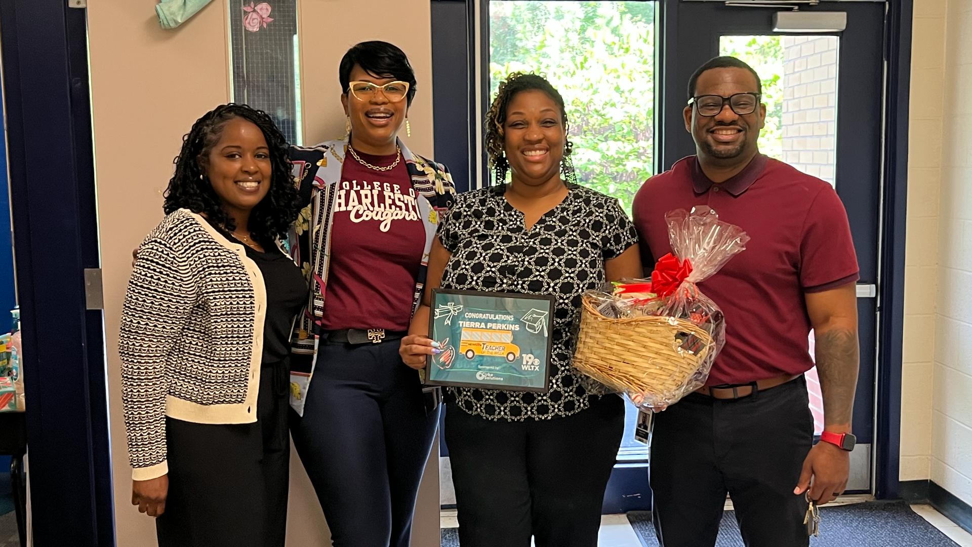 Tierra Perkins named News19 Teacher Of The Week | wltx.com
