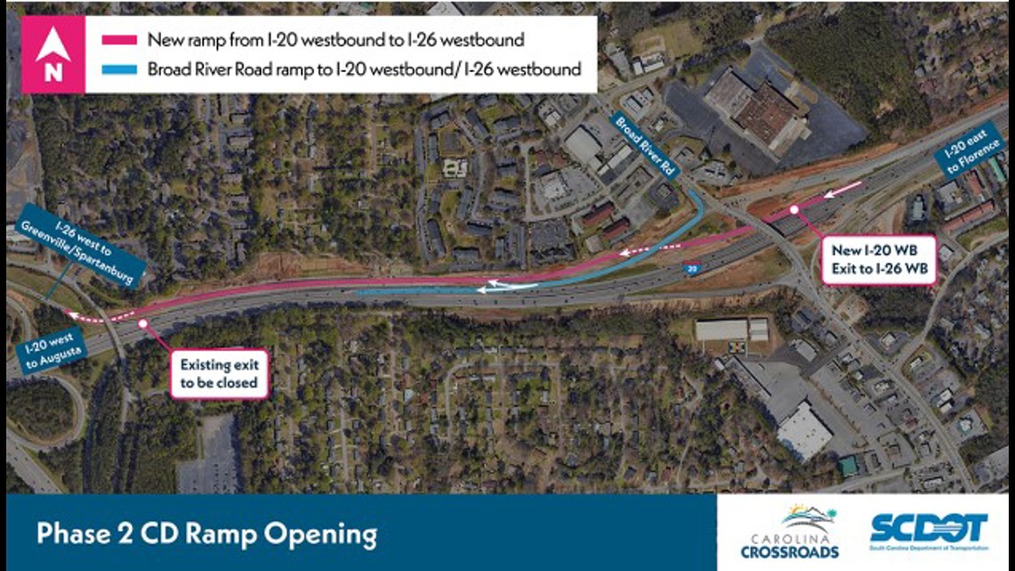 New ramp to open for I-20 to I-26 traffic as part of Carolina ...