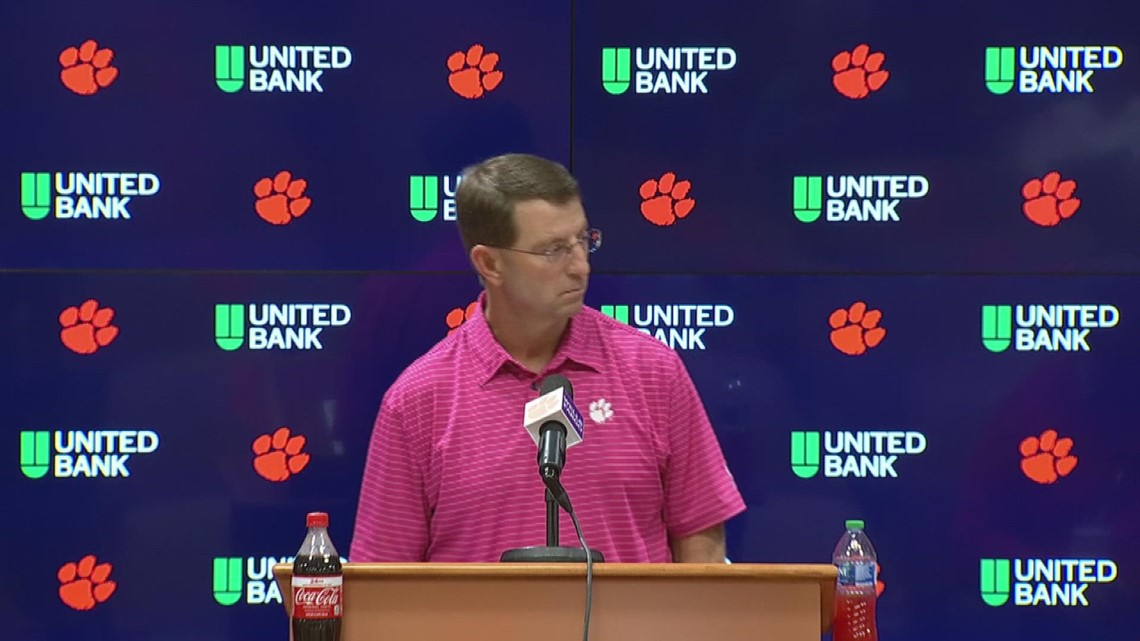 Dabo continues to send high praise to his starting quarterback | wltx.com