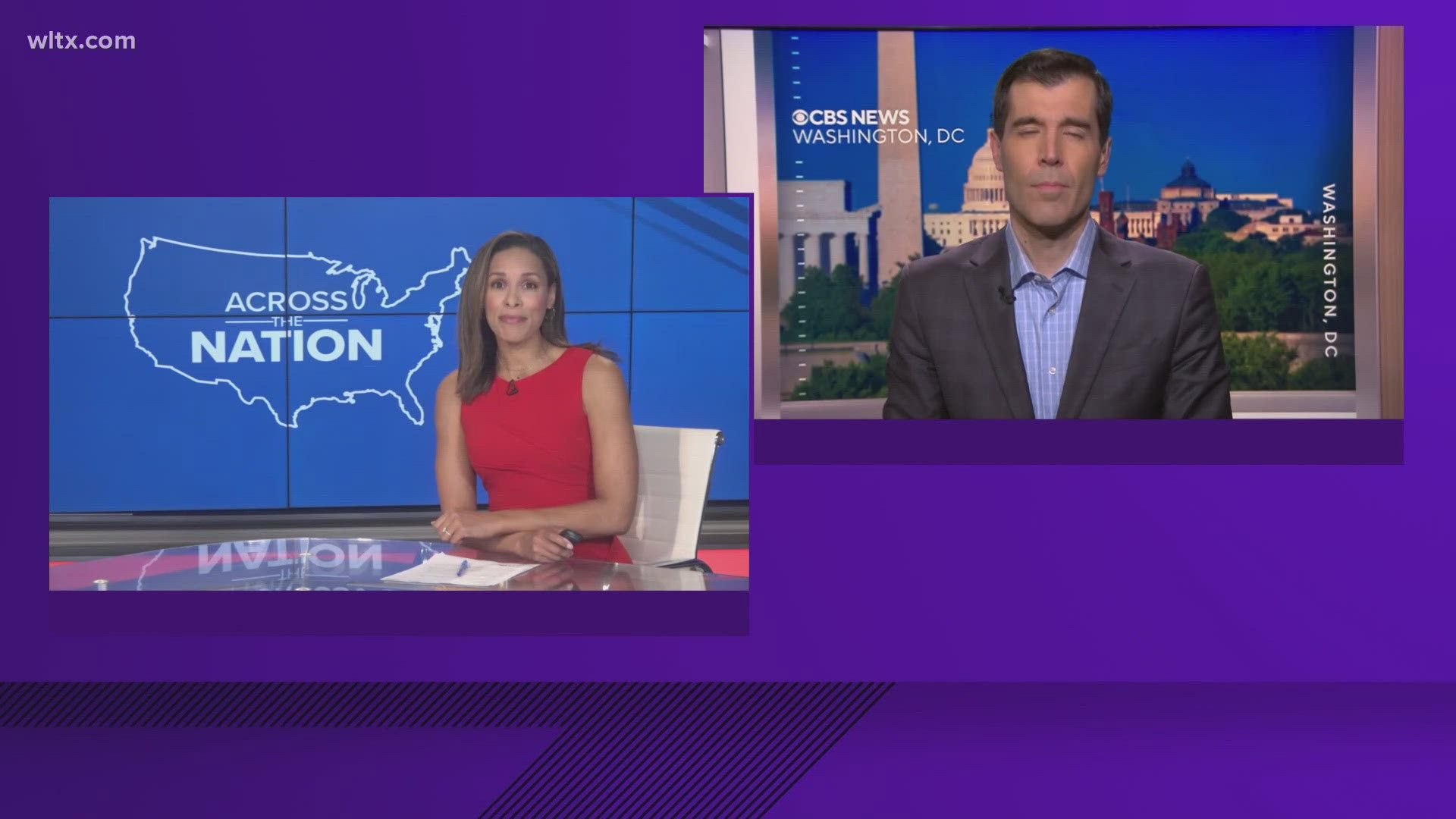 Anchor Erika Glover speaks wiht CBS Scott MacFarlane | wltx.com