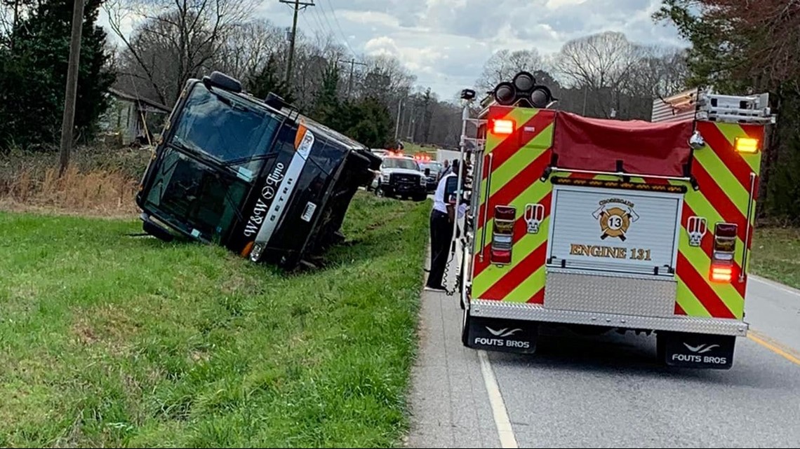 St. John's United Methodist Aiken bus rolls over in Oconee Co. SC ...