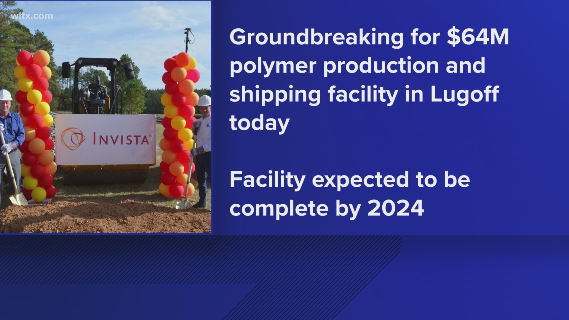 INVISTA breaks ground on new site in Kershaw County | wltx.com