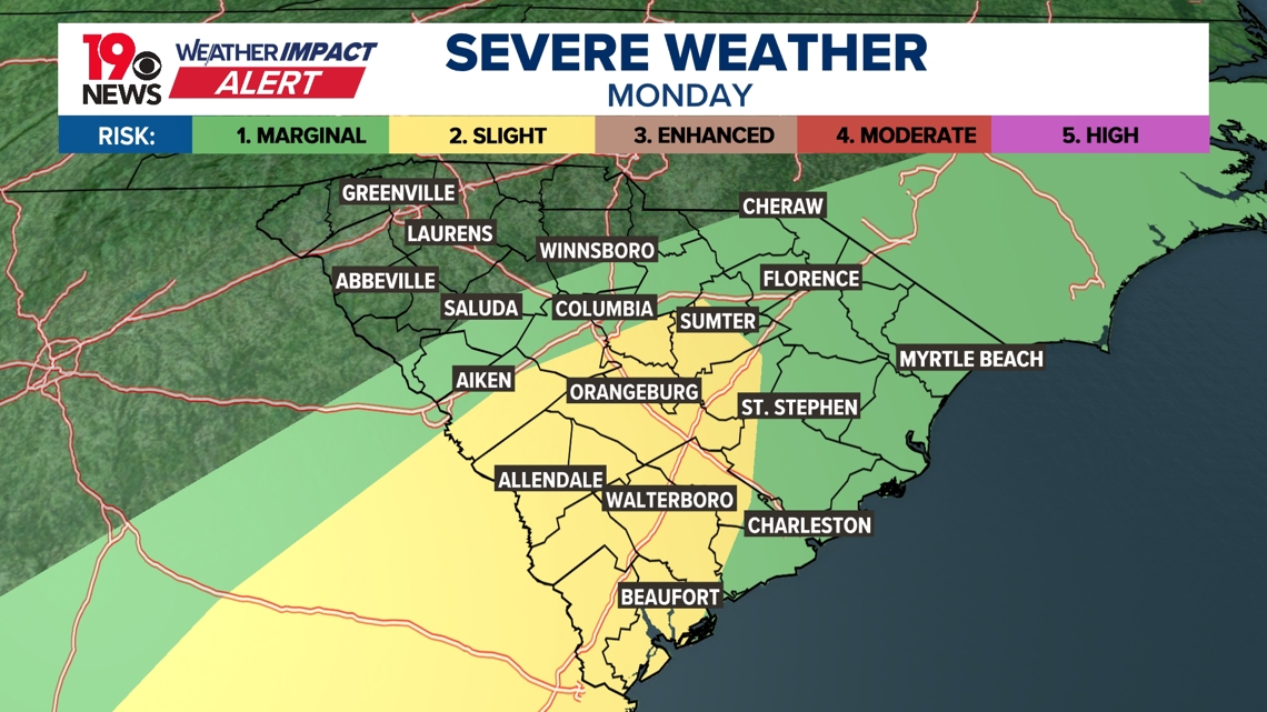 Heavy rainfall and storms will move through the Midlands to start the ...