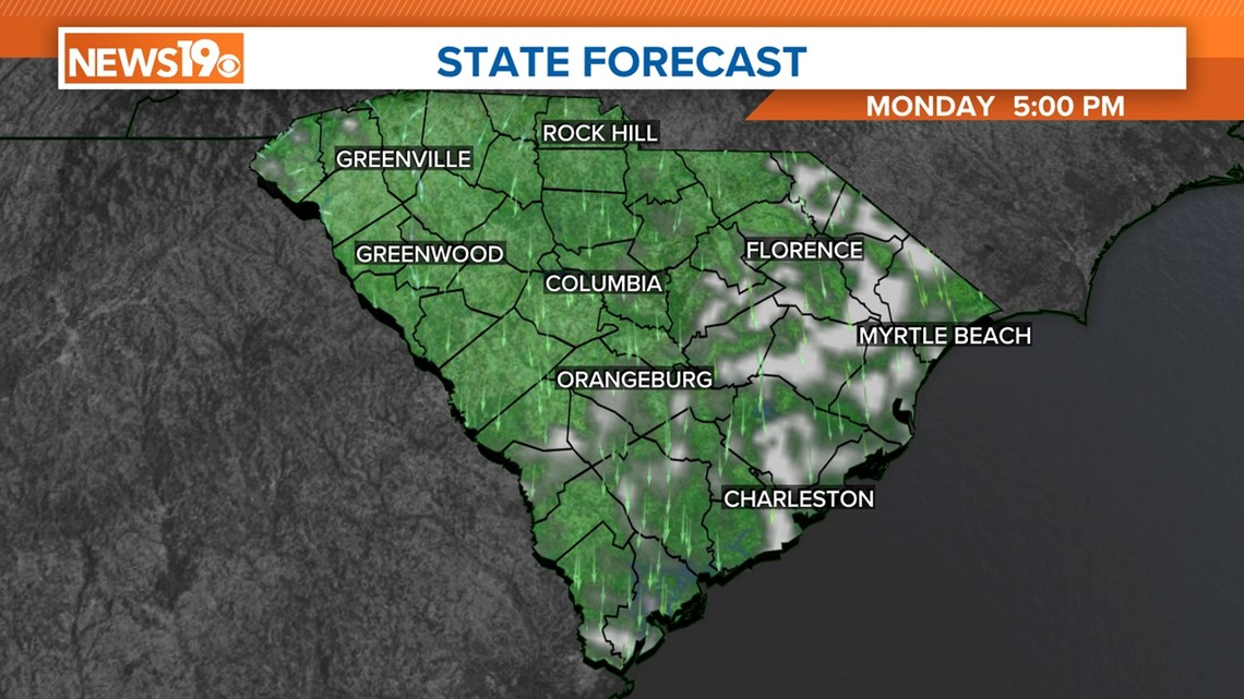 Clouds decrease across South Carolina today, still cool | wltx.com