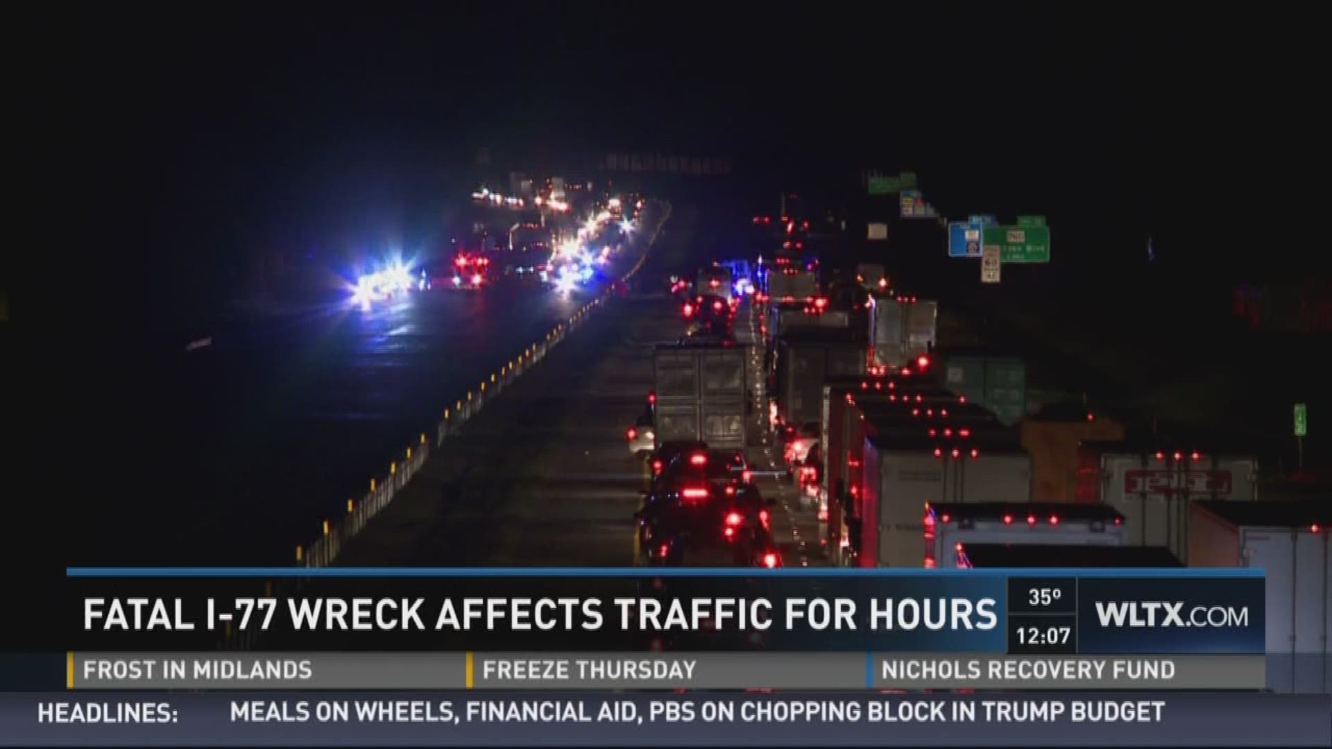One Person Dead in I-77 Accident | wltx.com
