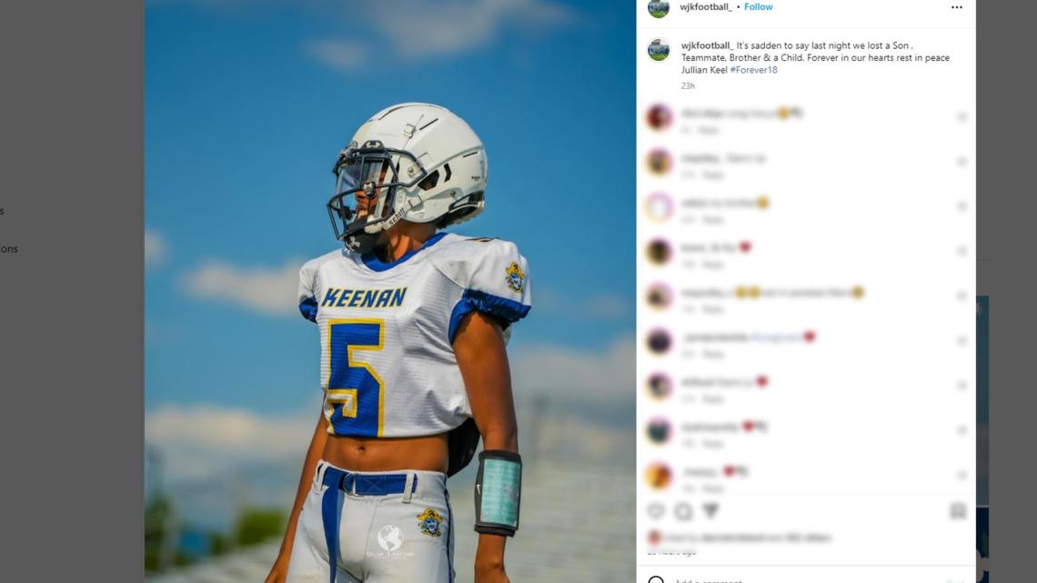 WJ Keenan High student Julian Keel killed in weekend shooting | wltx.com