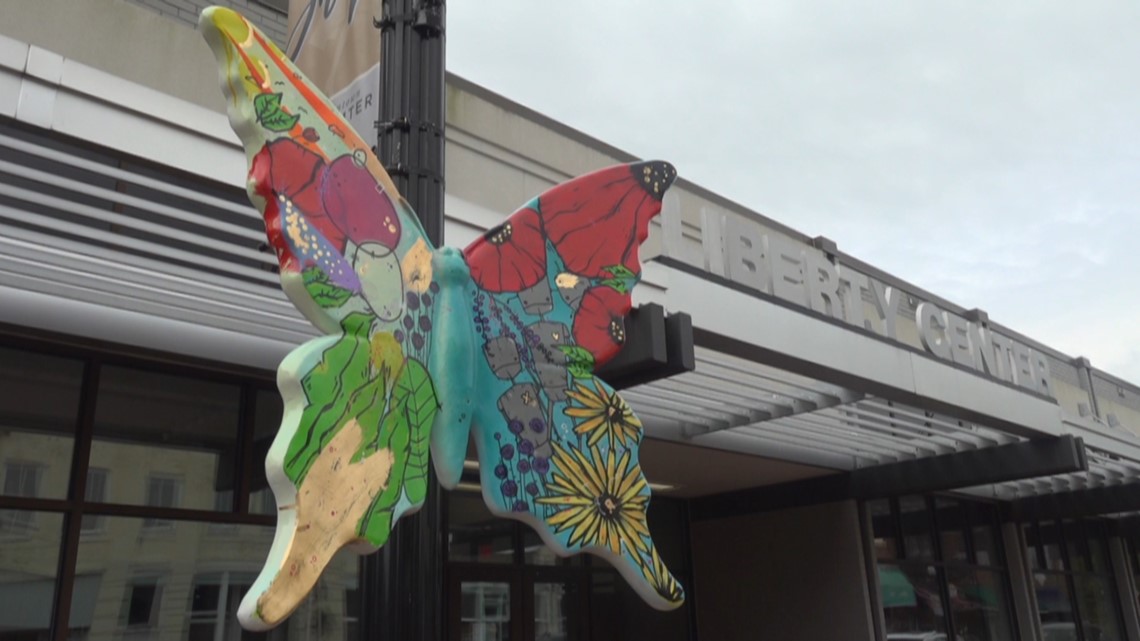 Butterfly art installation added to downtown Sumter | wltx.com