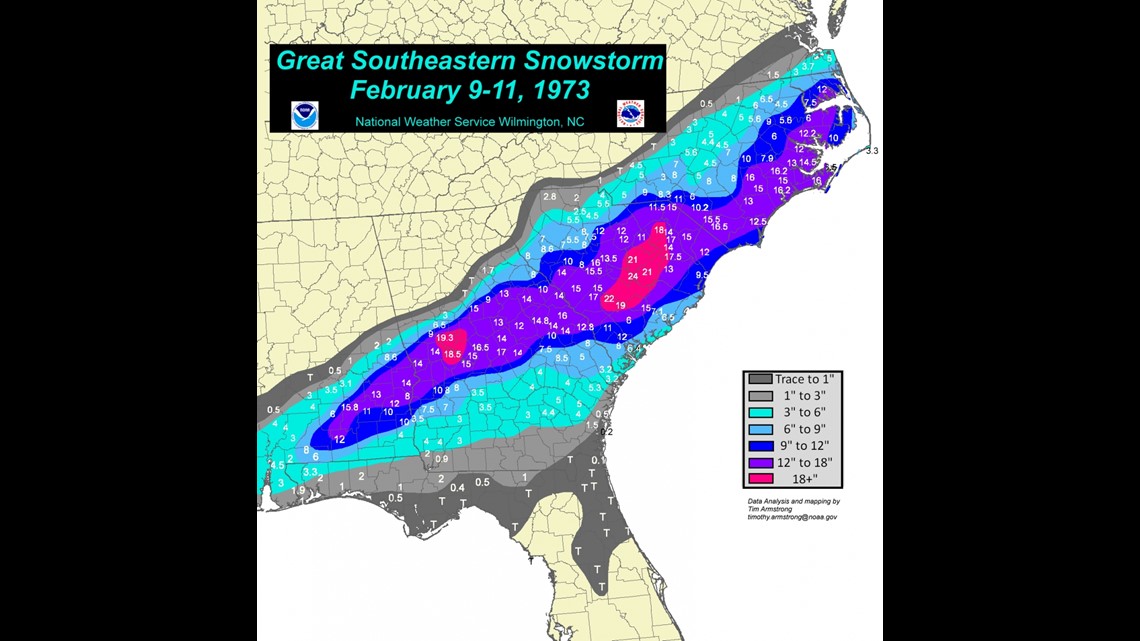 50 year anniversary of the great Southeastern snow storm | wltx.com
